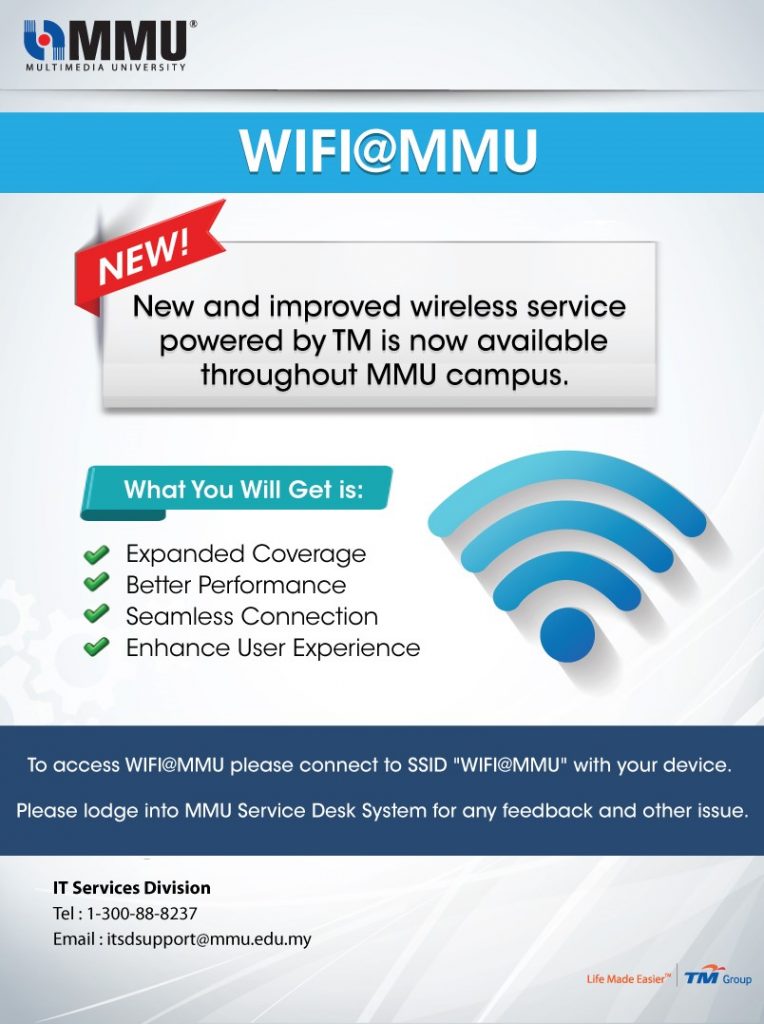 Wifi @ MMU – Network & Intelligent Campus Ecosystems