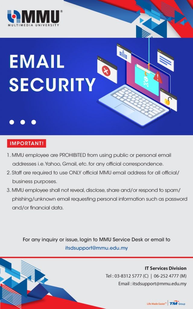 ICT Awareness : Email Security – Network & Intelligent Campus Ecosystems
