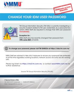Change Your IDM User Password – Network & Intelligent Campus Ecosystems