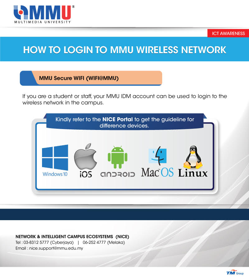 How To Login To MMU Wireless Network – Network & Intelligent Campus ...