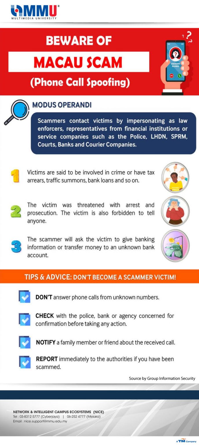 Beware of MACAU SCAM! – Network & Intelligent Campus Ecosystems