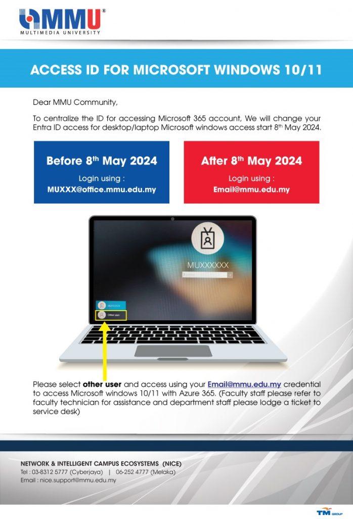 Access ID for Microsoft Windows 10/11 – Network & Intelligent Campus ...