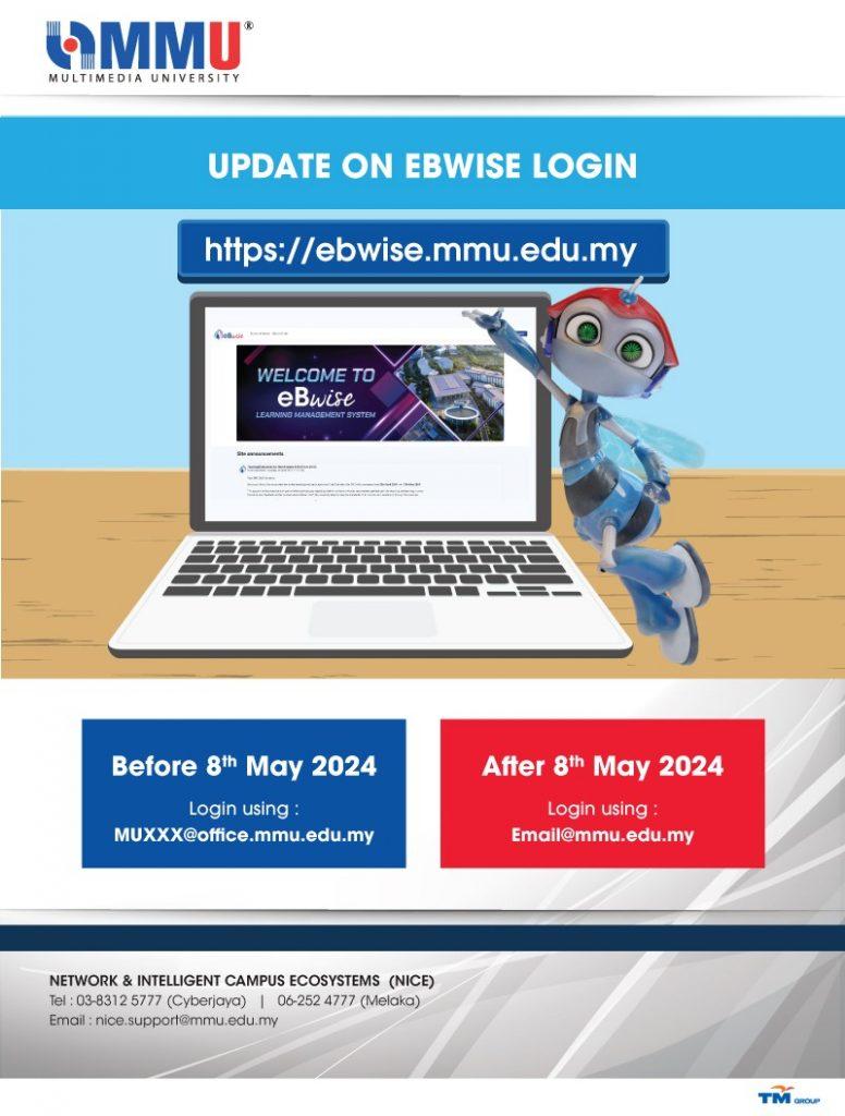 Update on eBwise Login – Network & Intelligent Campus Ecosystems